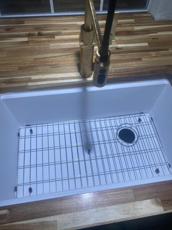 allen + roth Sanborn Sink Set Dual-mount 33-in x 22-in Alpina Granite ...