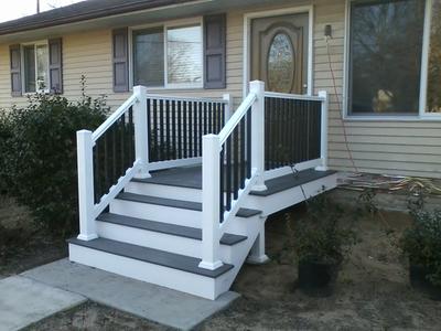 Fiberon Deluxe White Handrail in the Deck Handrails department at Lowes.com