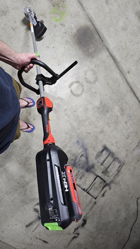 Henx 40-volt 14-in Straight Shaft Battery String Trimmer 2.5 Ah ...