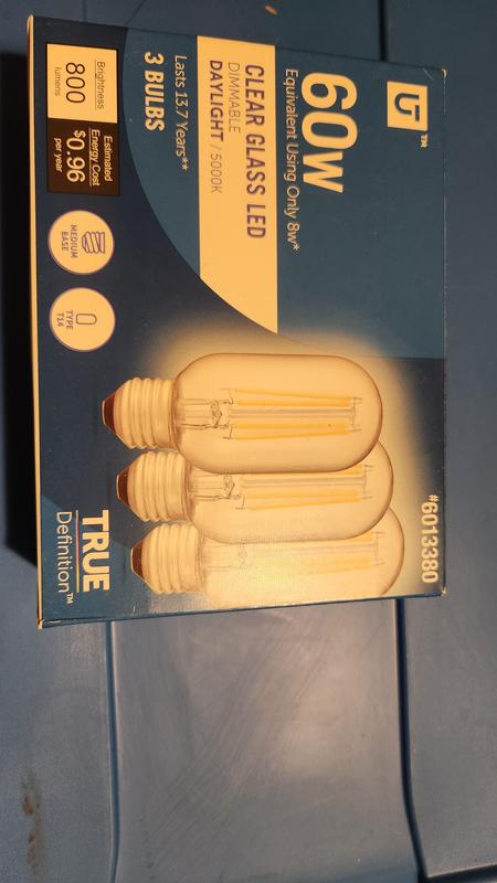Utilitech 40 -Watt EQ T14 Soft white Medium base (E-26) Dimmable LED ...