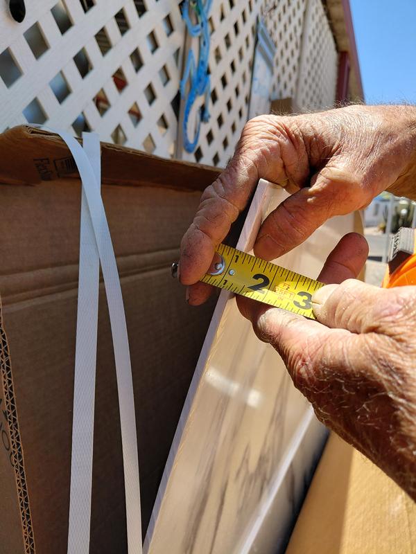 FlexStone Royale 60-in W x 36-in D x 80-in H Alaskan Ivory 3-Piece Glue ...