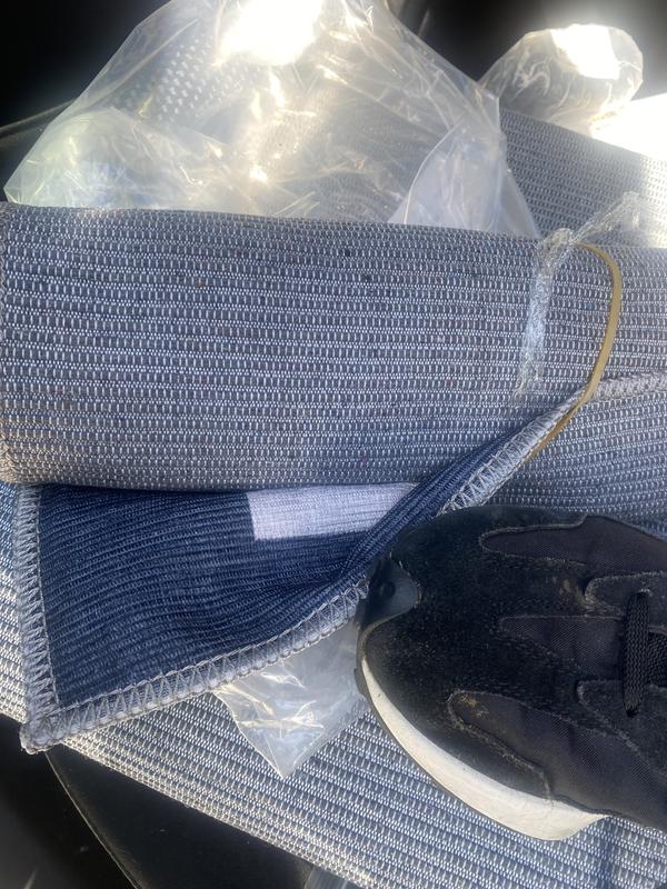 JONATHAN Y WASHABLE Adriel 4 x 8 (ft) Loomed Chenille Navy/Light Gray ...