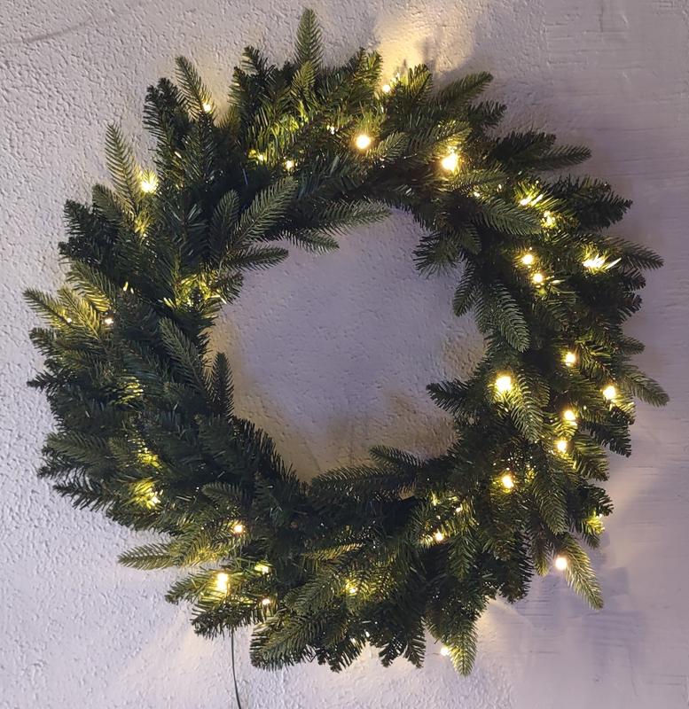 Holiday Living Everett 30-in Pre-lit Indoor/Outdoor Green Fraser Fir ...