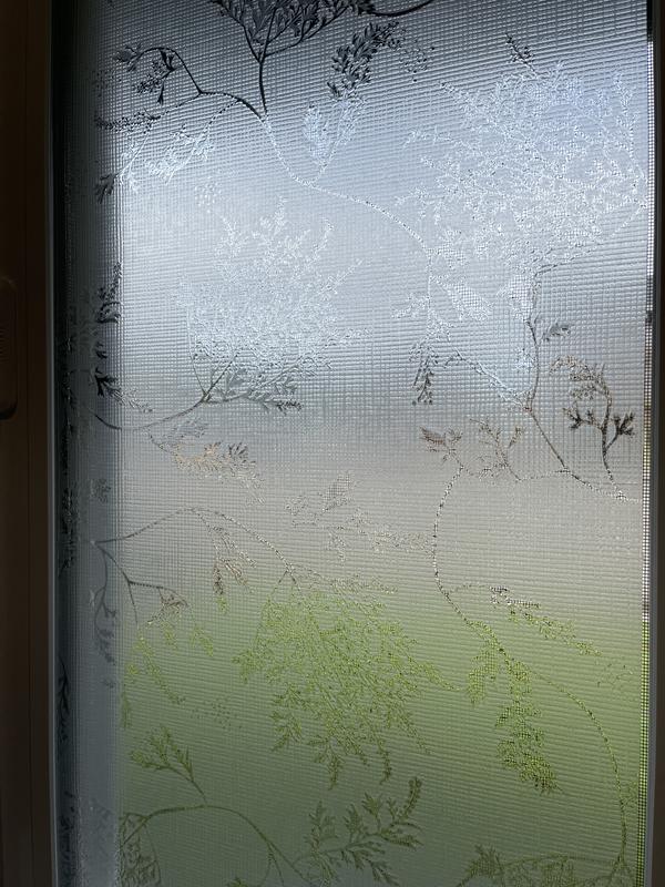 Artscape Silver Fern 24-in x 36-in Silver Fern Stained Glass Applique ...