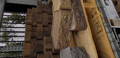 4-in H x 12-in L x 7-in D Tan/Brown Concrete Retaining Wall Block ...