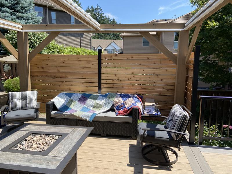 HOFT Corner Post Kit B6 and Hardware 72-in W x 73.5-in H Black Aluminum ...