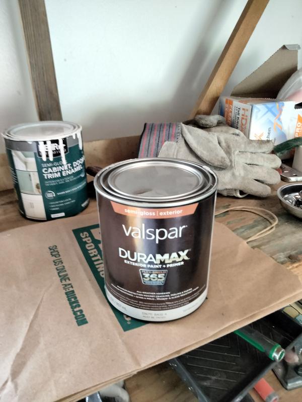 Valspar Duramax Satin Dark Iris 4009-5 Latex Exterior Paint + Primer ...