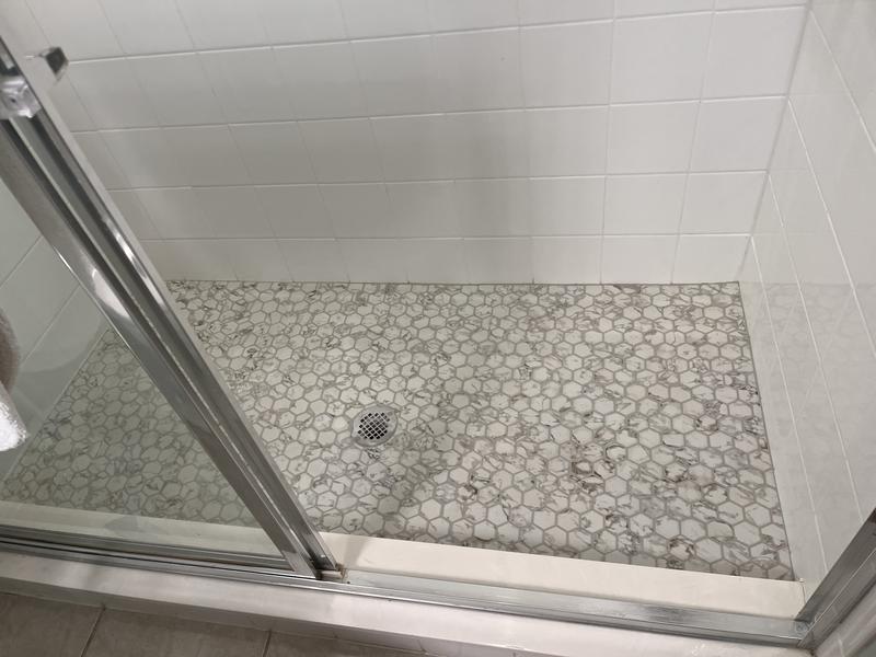 STAINMASTER Emperor Ash 12-in x 24-in Matte Porcelain Marble Look Floor ...