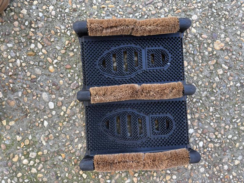 Rubber-Cal 1-ft x 2-ft Brown Coir Rectangular Indoor or Outdoor Home ...