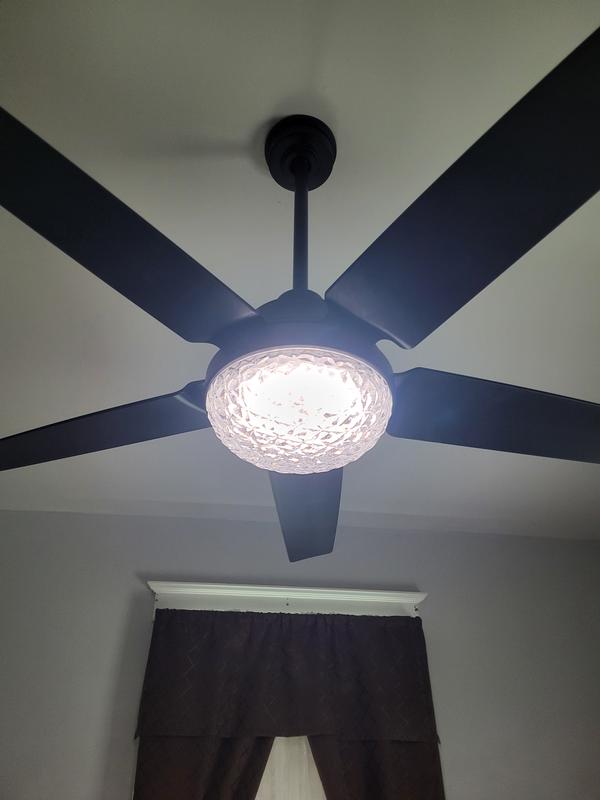 Harbor Breeze Avalyn 52-in Brushed Gold with Matte Black Blades Color ...