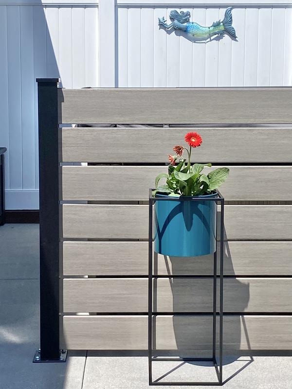 HOFT End Post Kit A4 and Hardware 6-ft x 44-in Black Aluminum Deck ...