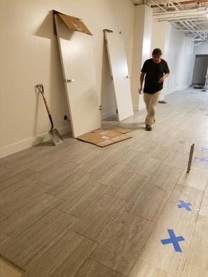 Style Selections (Sample) Ridgemont Silver 8-in x 8-in Porcelain ...