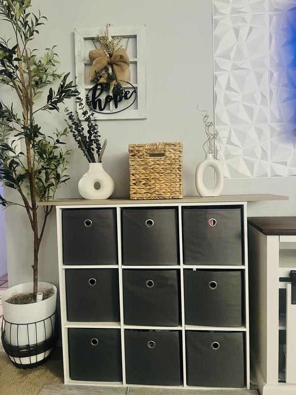 allen + roth Natural Baskets (10.5-in W x 11-in H x 10.5-in D) Natural ...