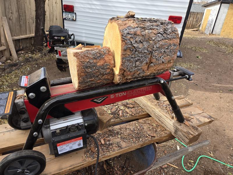 Earthquake W500 Log Splitter 5-Ton 15-Amp Electric Log Splitter 32228 ...