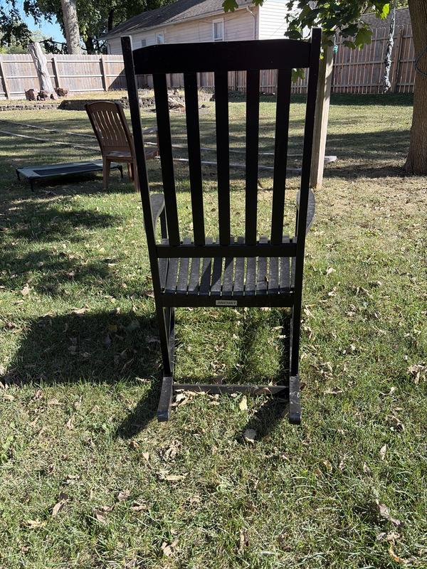 JONATHAN Y Seagrove Acacia Farmhouse Classic Almond Wood Frame Rocking ...