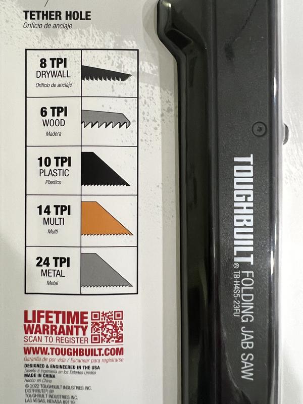 TOUGHBUILT Folding 5.5-in Utility Ripping Jab Saw TB-H4S5-23FU at Lowes.com