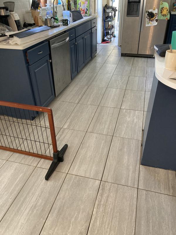 Style Selections Ridgemont Silver 12-in x 24-in Glazed Porcelain Stone ...