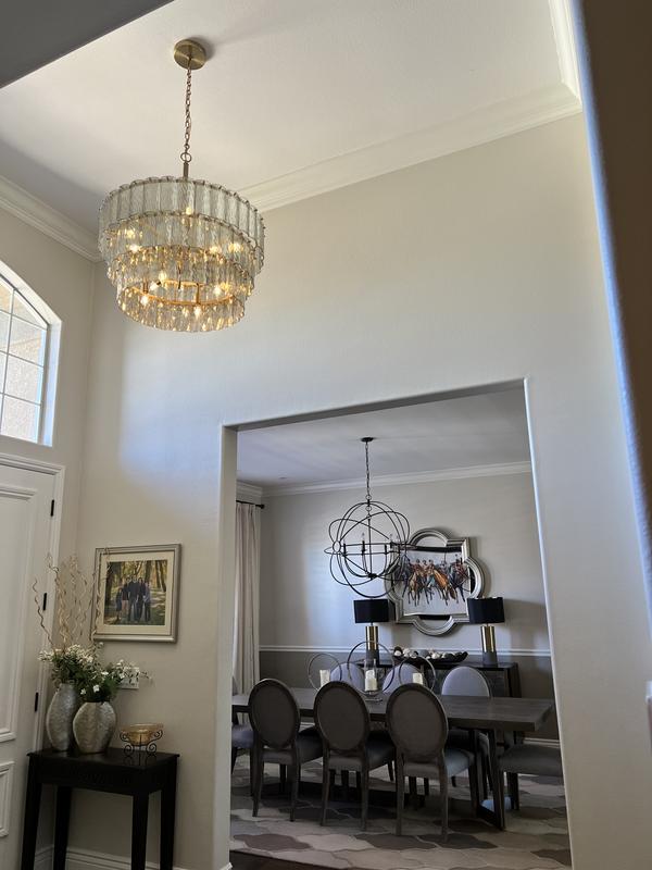 Craftmade Museo 9-Light Satin Brass Traditional Mercury Glass Drum ...