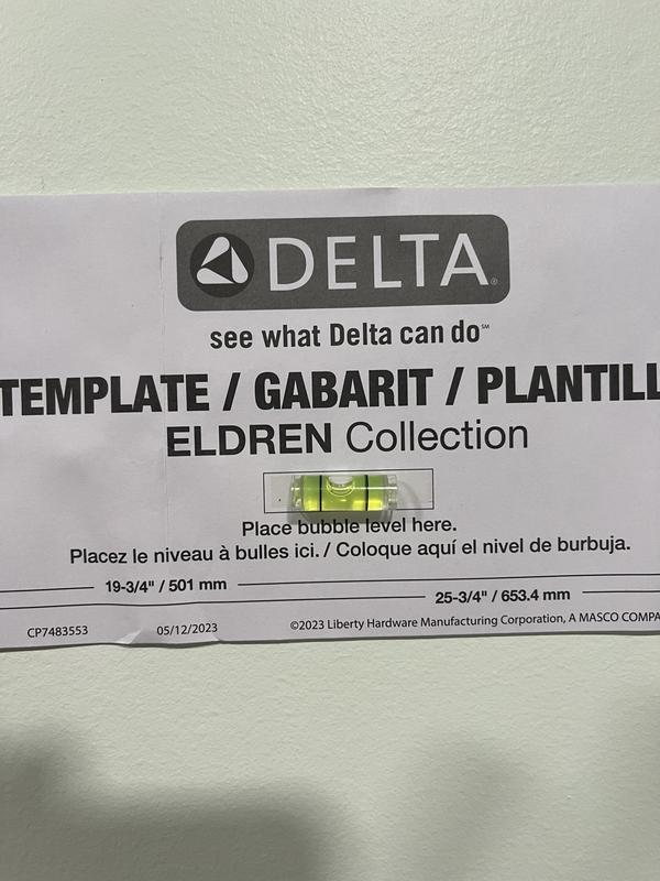 Delta Eldren 24-in Spotshield Brushed Nickel Wall Mount Single Towel ...