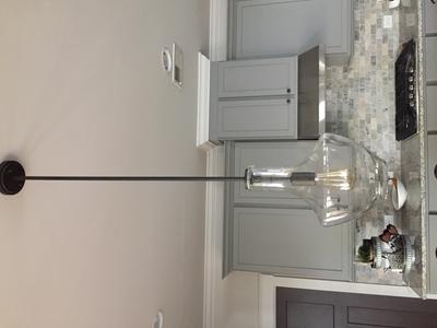 Kichler Everly Natural Brass Modern/Contemporary Seeded Glass Teardrop ...