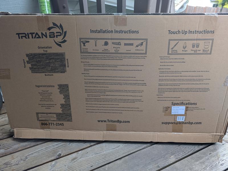 Tritan BP 1.75-in x 24.75-in x 48.75-in Moonlight Gray Raw Bevel Lap ...