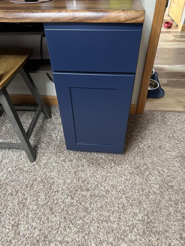 RELIABILT Creston 15-in W x 34.5-in H x 24-in D Navy Blue Painted Base ...