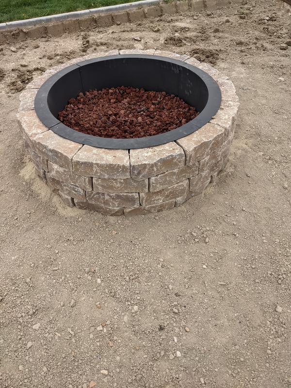 Sunnydaze Decor 39-Inch Outdoor Fire Ring Insert for Cozy Bonfires ...