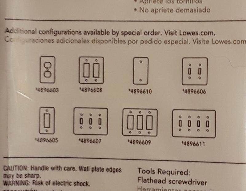 allen + roth Simple Square 1-Gang Standard Size Pure White Steel Indoor ...