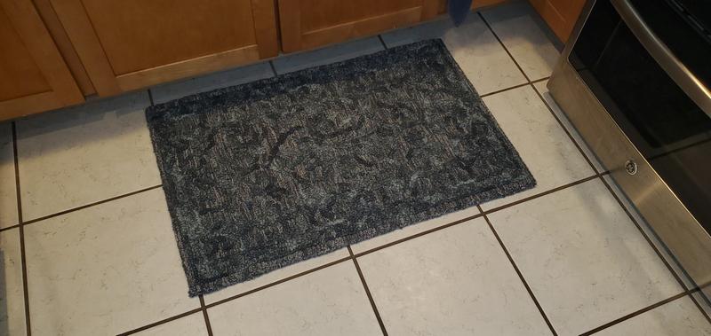 allen + roth Gray Relaxing Midnight 9 X 12 (ft) Wool Gray Indoor ...