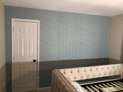 NuWallpaper 30.75-sq ft Blue Vinyl Textured Abstract 3D Self-Adhesive ...