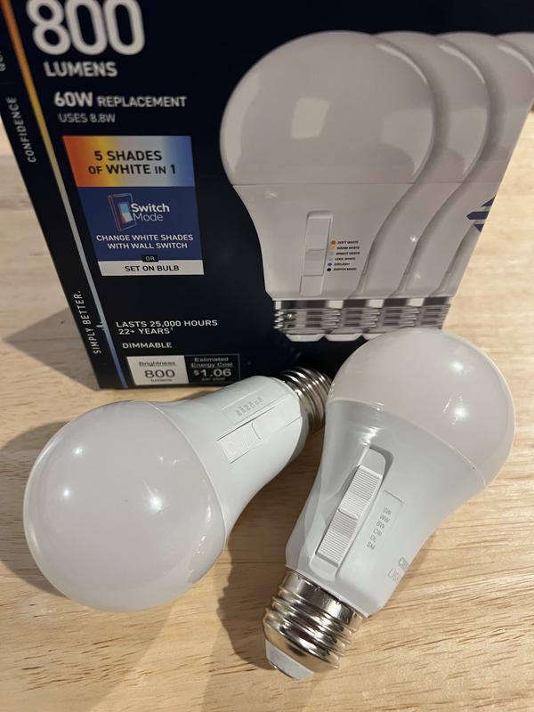 Cree Lighting 60 -Watt EQ A19 Bright white Screw bases Dimmable LED ...