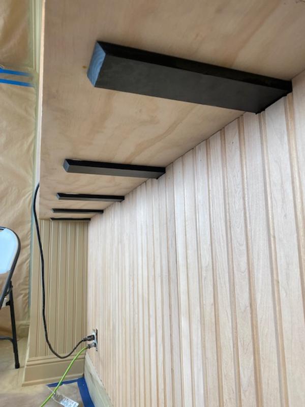 Ekena Millwork Hidden Floating Steel Heavy Duty Bracket 20-in x 2.5-in ...