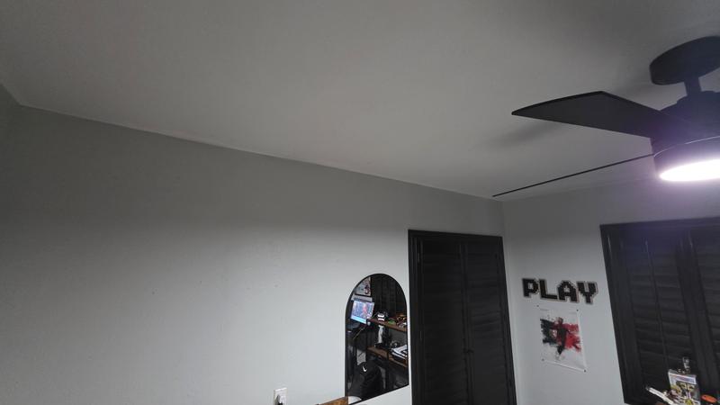 Parrot Uncle 52-in Matte Black with Matte Black/Walnut Blades RGB LED ...