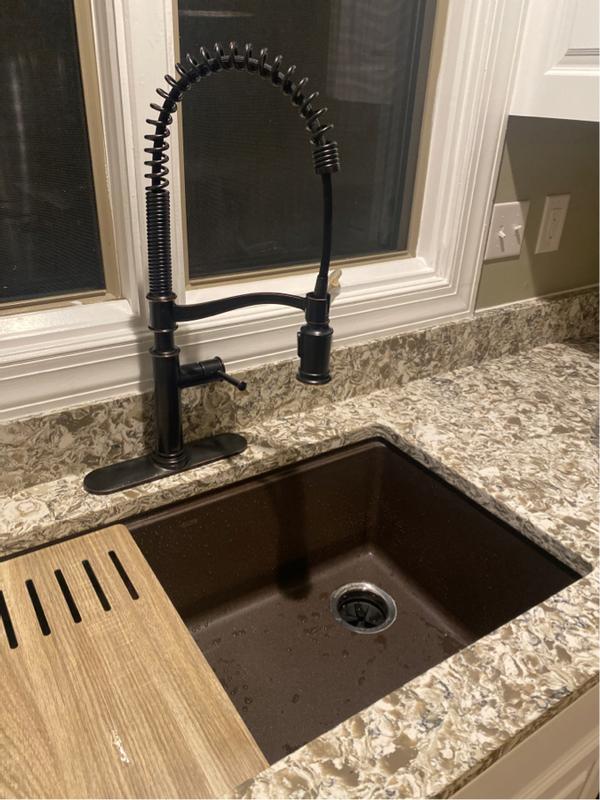 Kraus Sellette Spot Free Stainless Steel Single Handle Pull-down ...