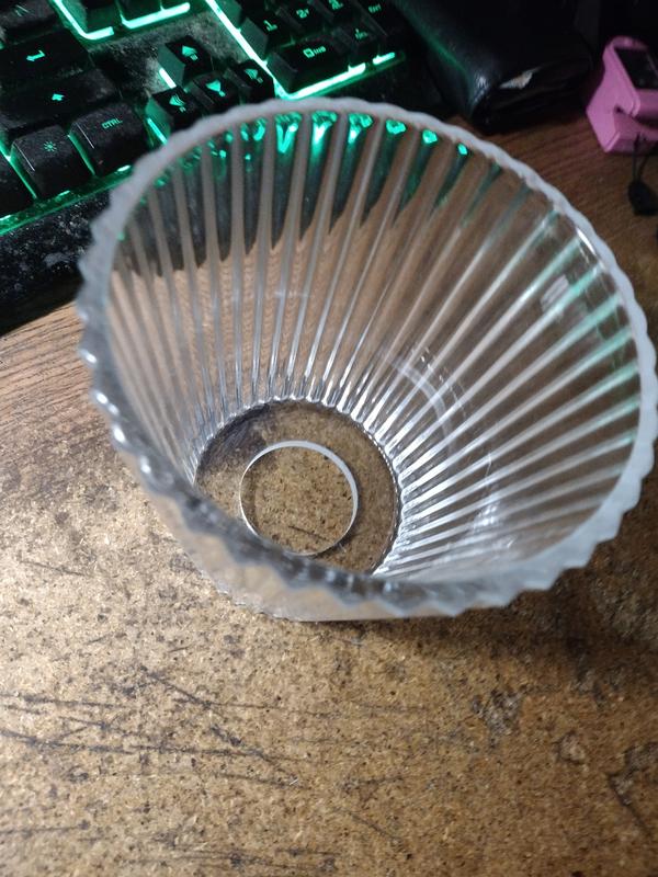 Style Selections 4.7-in x 5-in Cylinder Clear Ribbed Glass Vanity Light ...