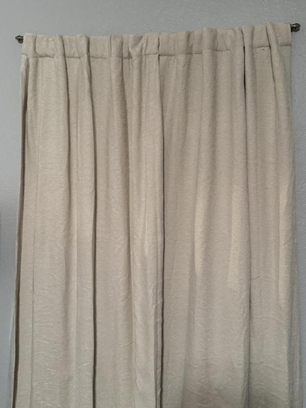 Origin 21 84-in Bone Room darkening Interlined Back tab Curtain panel ...
