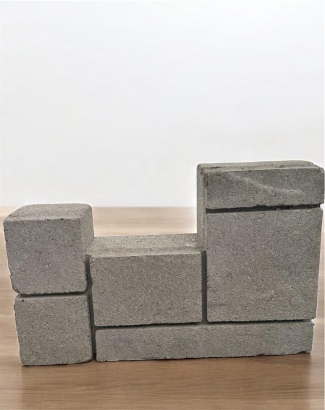 Oldcastle 10-in H x 15.7-in L x 4-in D Fog Gray Stagger Wall Concrete ...