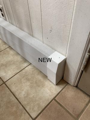 EZ Snap Covers 4-ft Hydronic Slip-on Baseboard Heater Cover KSW4C at ...
