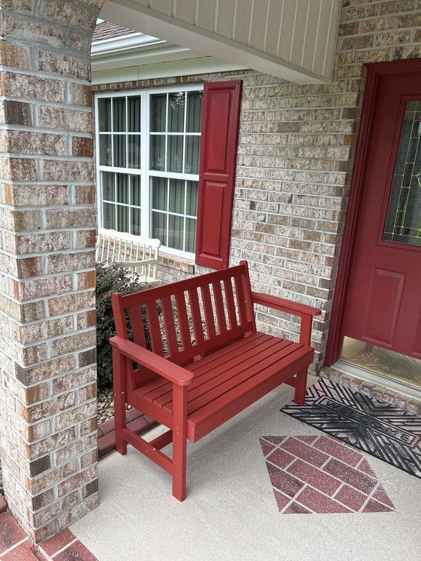 JEAREY HDPE 4-Piece Patio Chairs Set of 4 Dark Gray HDPE Frame ...