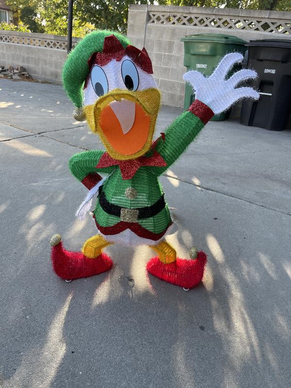 Disney 2.5-ft LED Donald Duck Elf Yard Decoration 883814 at Lowes.com