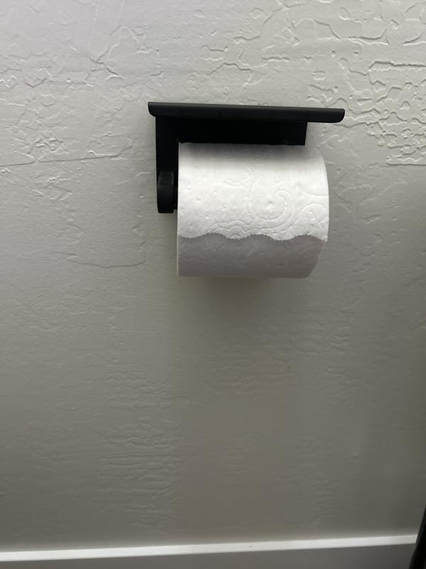BYH Essence Brushed Nickel Wall mount Single post Toilet Paper Holder 1 ...