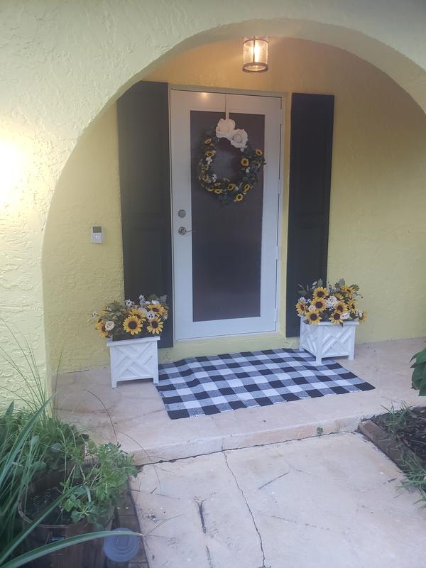 Alpha 14.5-in W x 80.5-in H Black Raised panel Exterior Shutters ( 2 ...