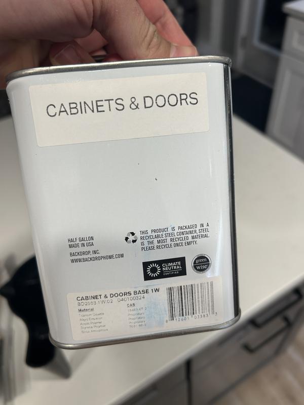 BACKDROP Semi-gloss Highline Shadow Deep, Warm Gray Cabinet and ...