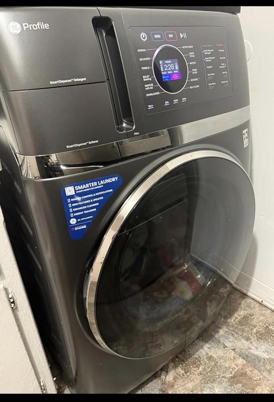 GE Profile UltraFast Combo Compact 4.8-cu ft Ventless All-In-One Washer ...