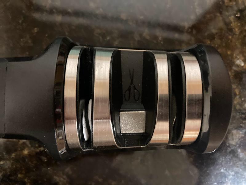 Work Sharp Kitchen Knife Sharpener - Diamond and Ceramic Wheels - Pull Through Design - Includes ...