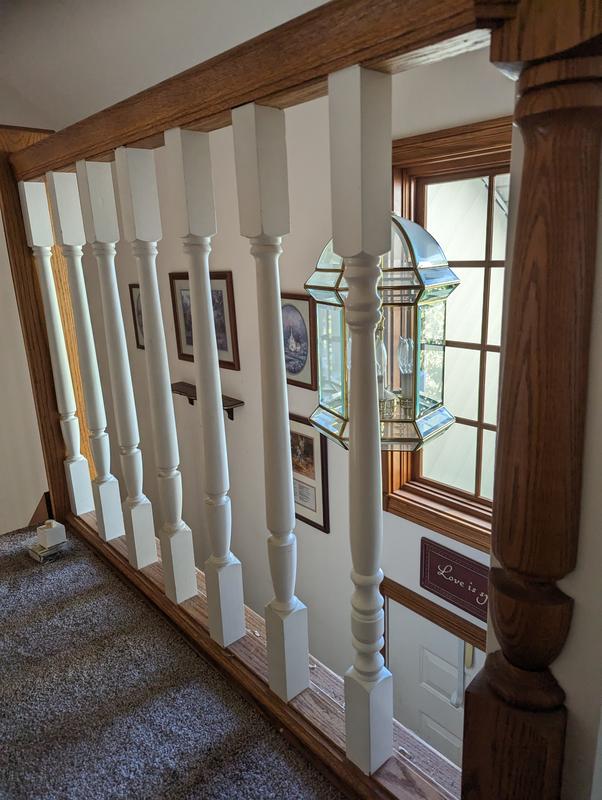 L.J. Smith Stair Systems 42-in x 1.75-in Primed Square top Flat Stair ...