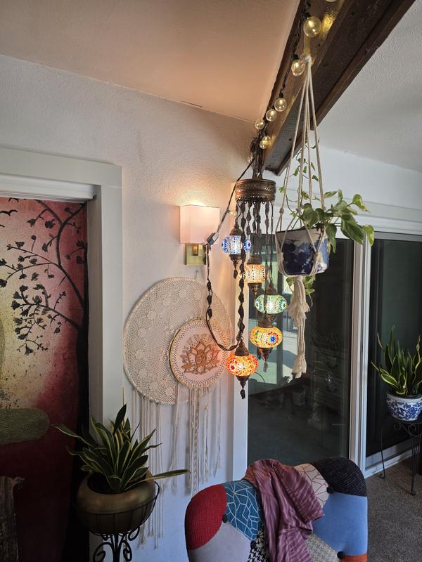 True Fine Crass 13.25-in W 2 -Light Brushed Brass Wall Sconce in the ...