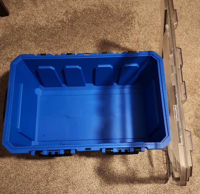 Kobalt Large 20 -Gallons ( 80 -Quarts ) blue Heavy Duty Stackable Tote ...