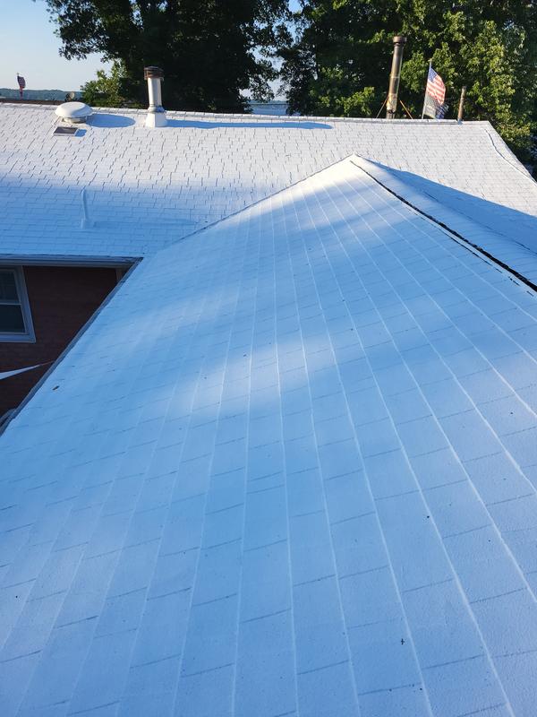 APOC 243 4.75-gallon White Elastomeric Reflective Roof Coating ( 1-year ...