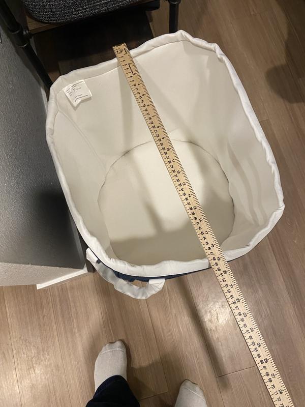 LR Home Medium Light Blue/White Polyester Basket in the Storage Bins ...